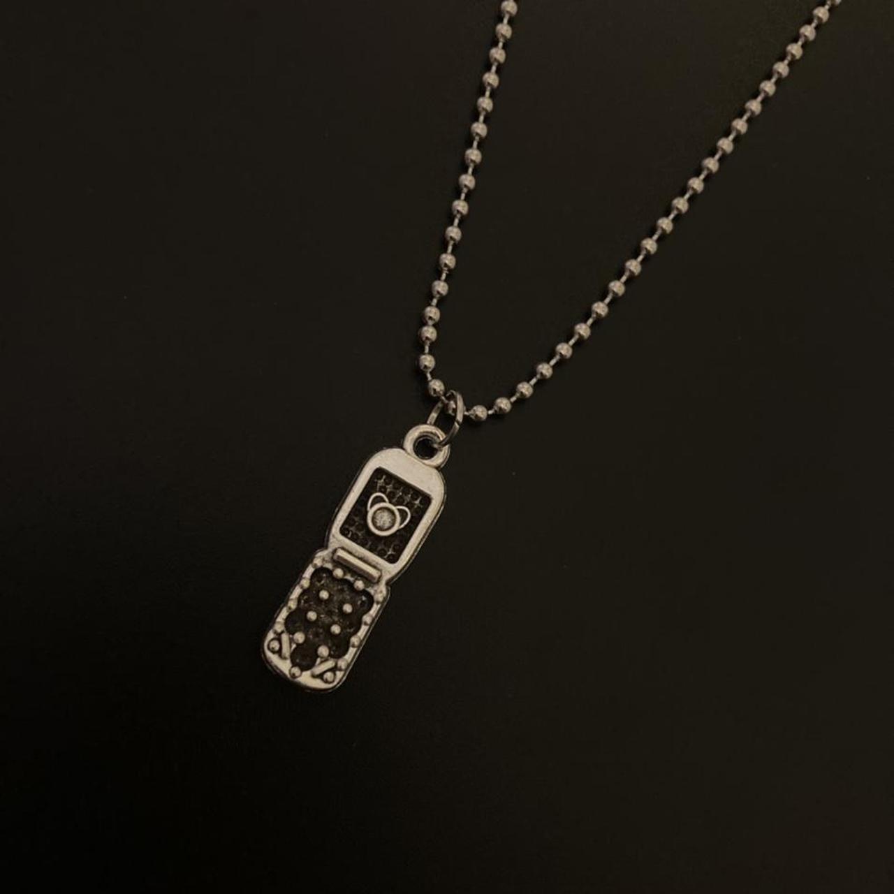 🖤The Cute Flip Phone Charm Necklace🖤 • Necklace... - Depop
