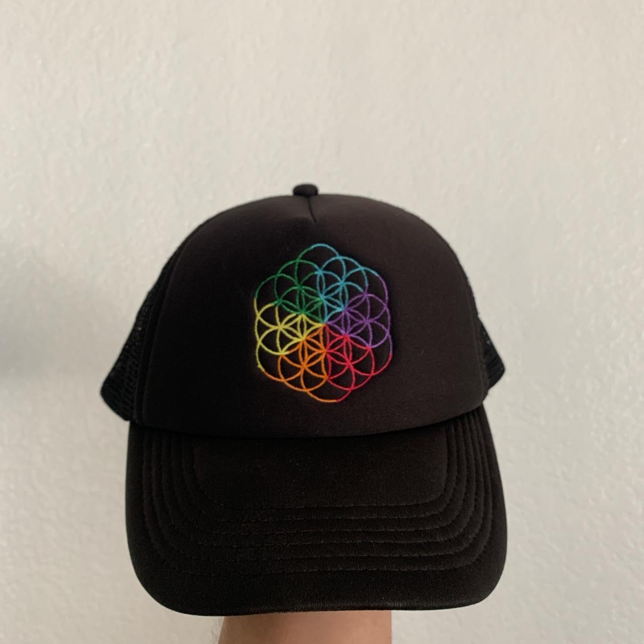Black Coldplay Hat Great Condition - Depop