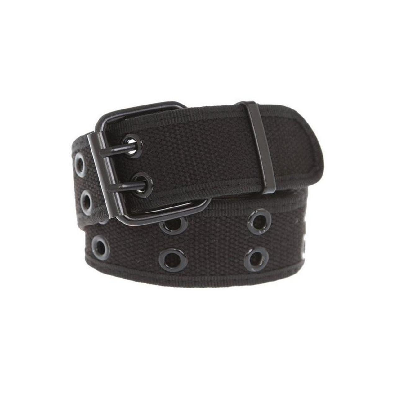 black fabric belt from hot topic is very adjustable... - Depop