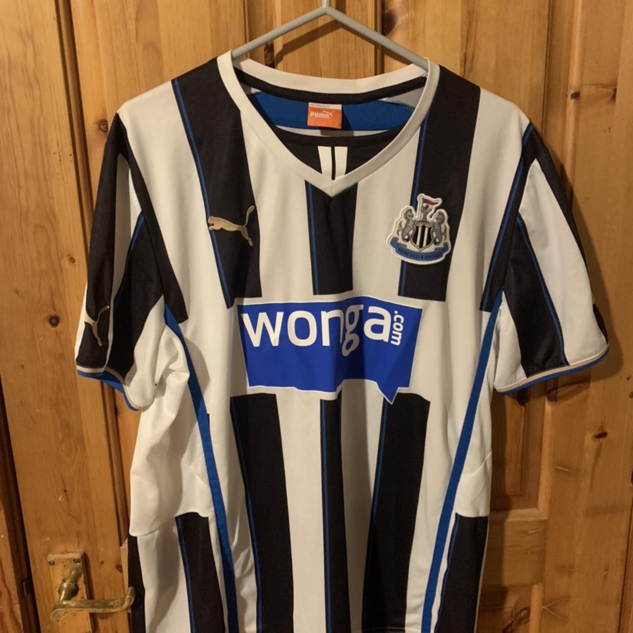 Newcastle United home kit. Shirt worn by Newcastle... - Depop