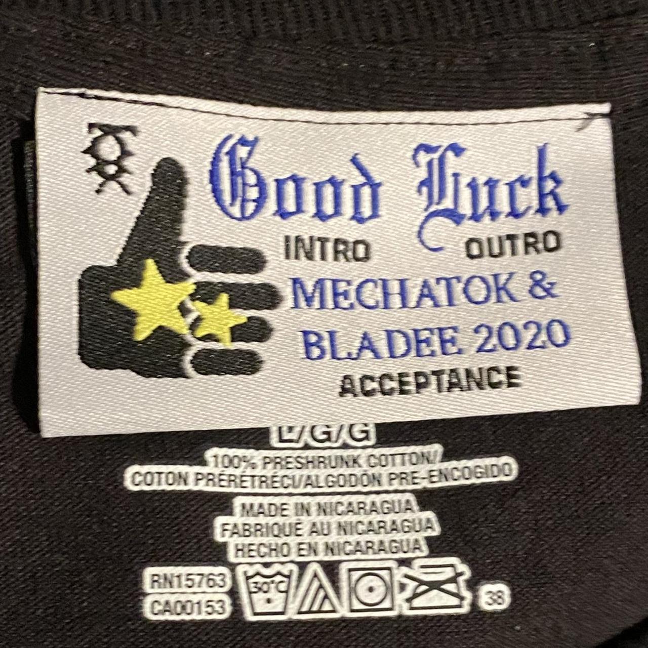 Bladee x Mechatok GOOD LUCK Award T-shirt NEW... - Depop