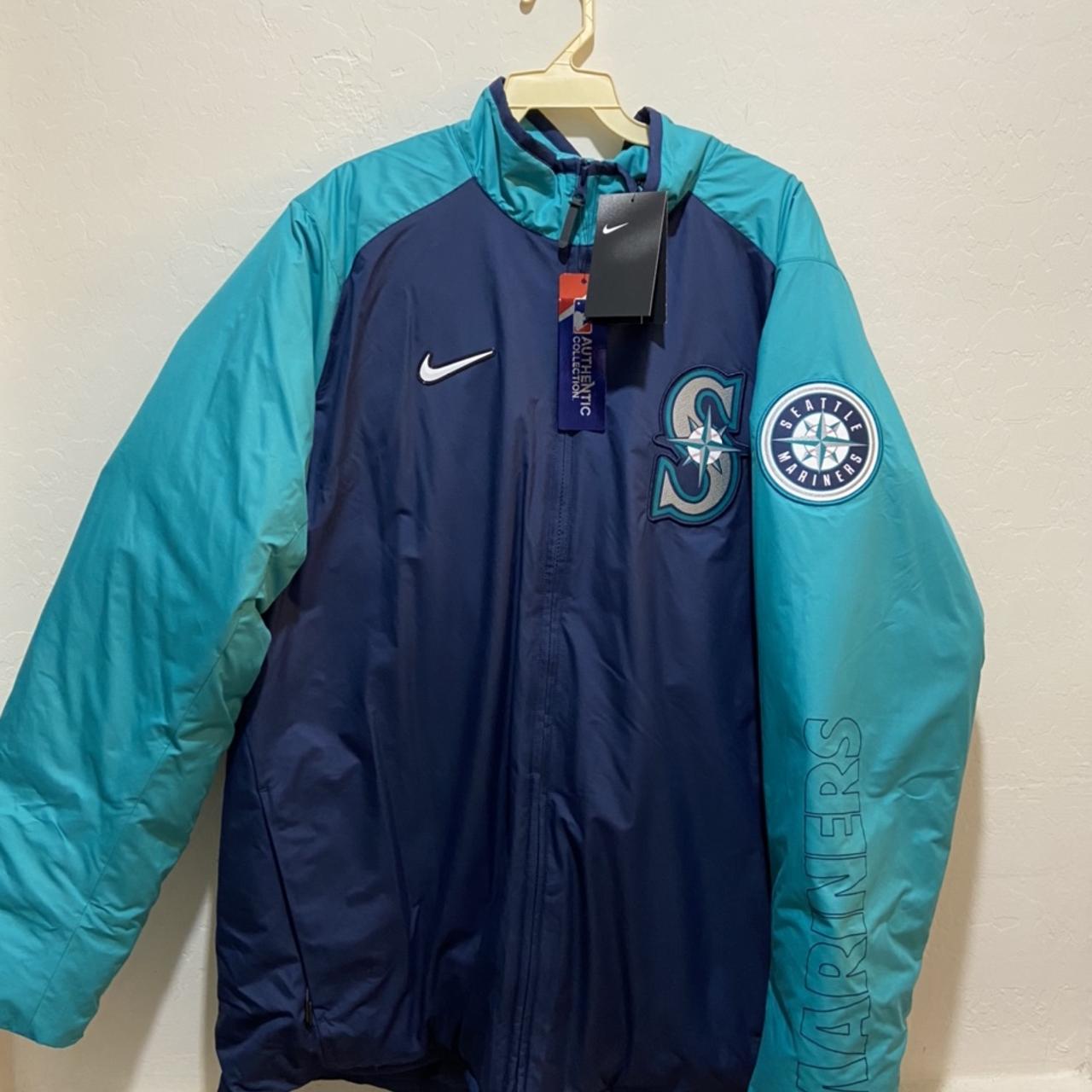 Nike Authentic Collection Seattle Mariners Puffer... - Depop