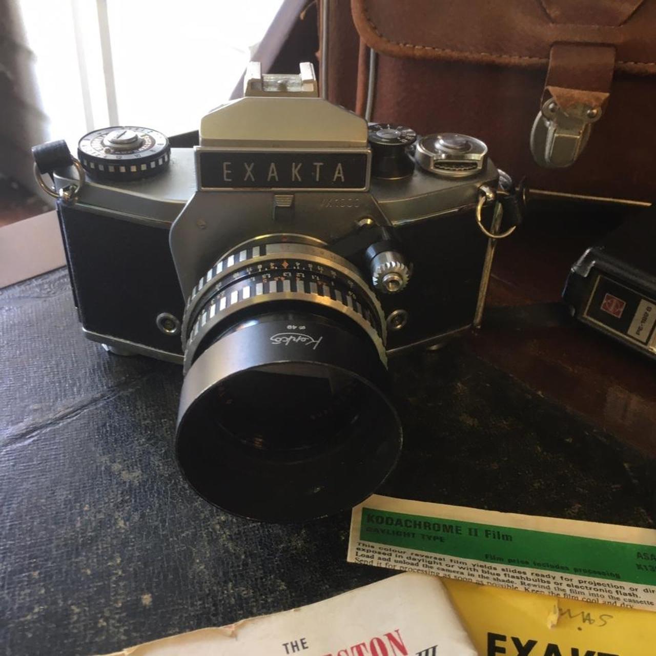 Vintage Exakta VX1000 Film Camera with Carl Zeiss... - Depop