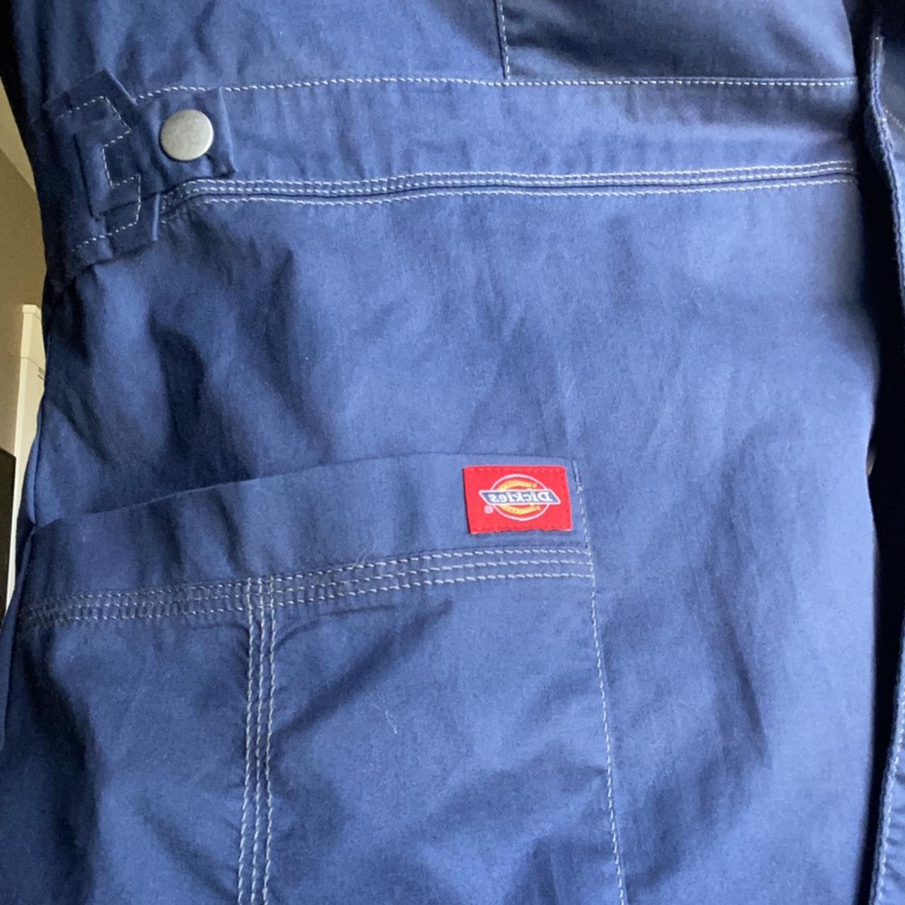 💙 navy blue dickie’s jacket 💙 size XL 💙 has buttons... - Depop