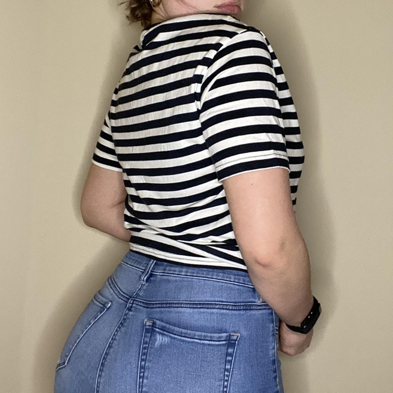 🖤 pacsun basic black & white striped tee 🖤 can be... - Depop