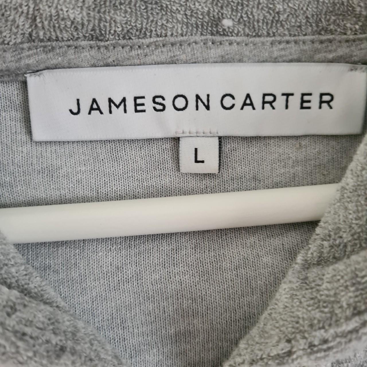 Jameson Carter Grey zip up hoodie Size L Only... - Depop