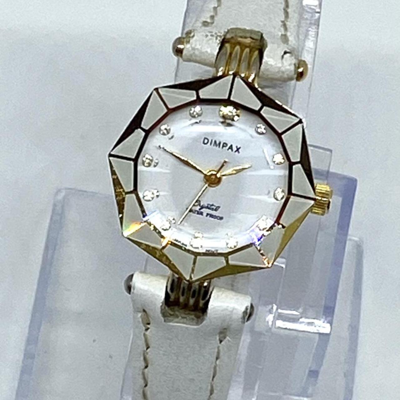 Beautiful Octagonal Dimpax Crystal Ladies Watch. 18K... - Depop