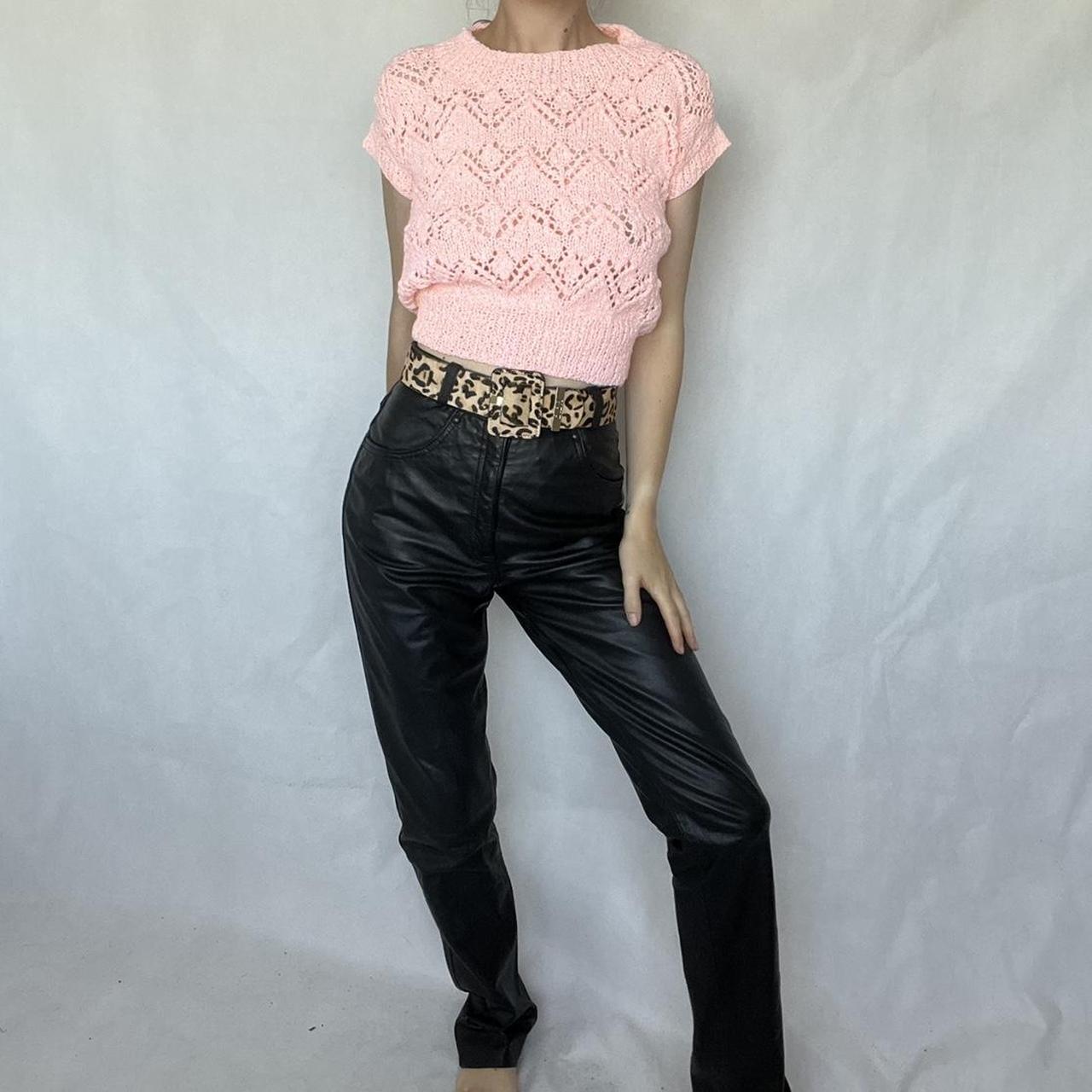 Biba leopard print pony hair belt with big chunky... - Depop