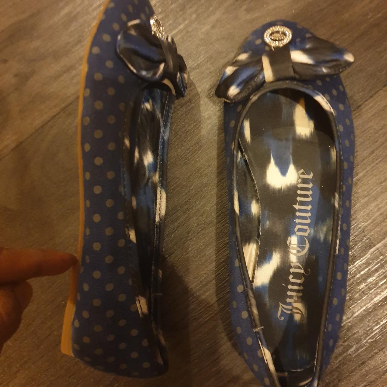 Girls #juicycouture flat ballet pumps with bow and... - Depop