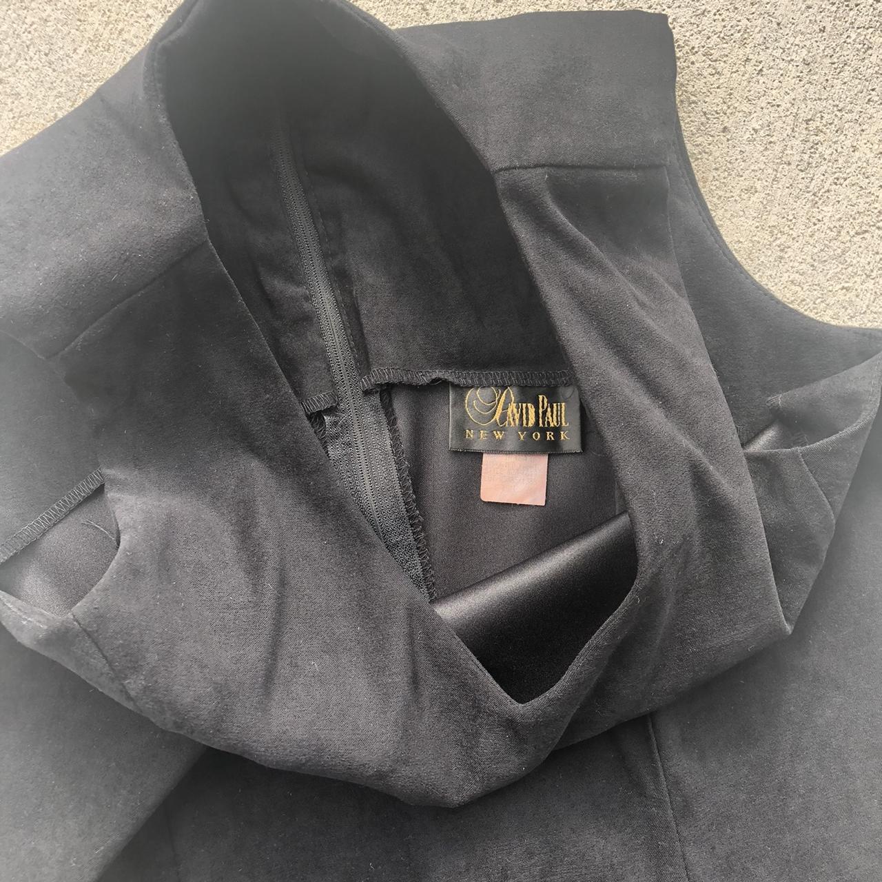 Vintage David Paul New York Black Suede Leather... - Depop