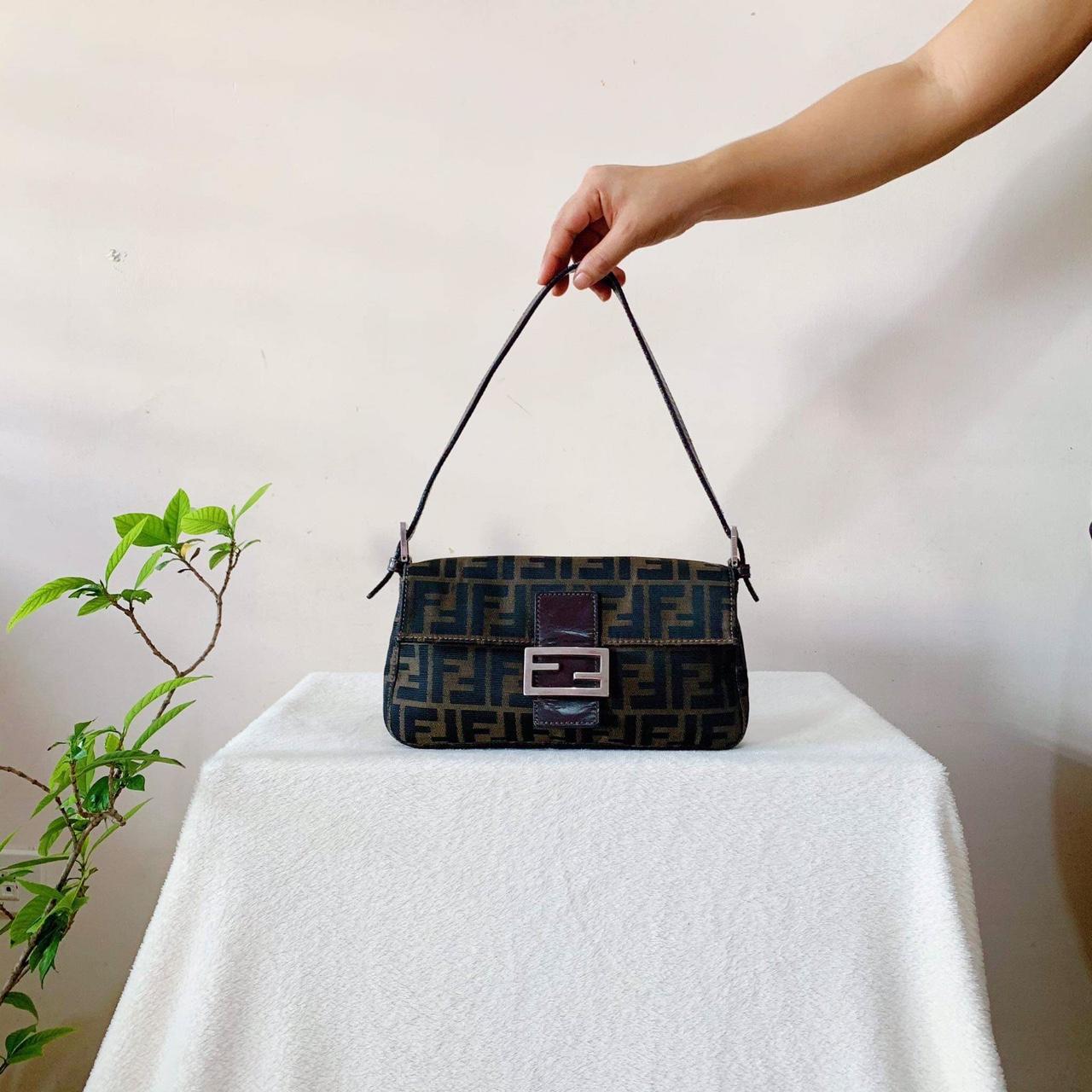 Authentic Vintage Fendi Zucca Mini Baguette bag |... - Depop