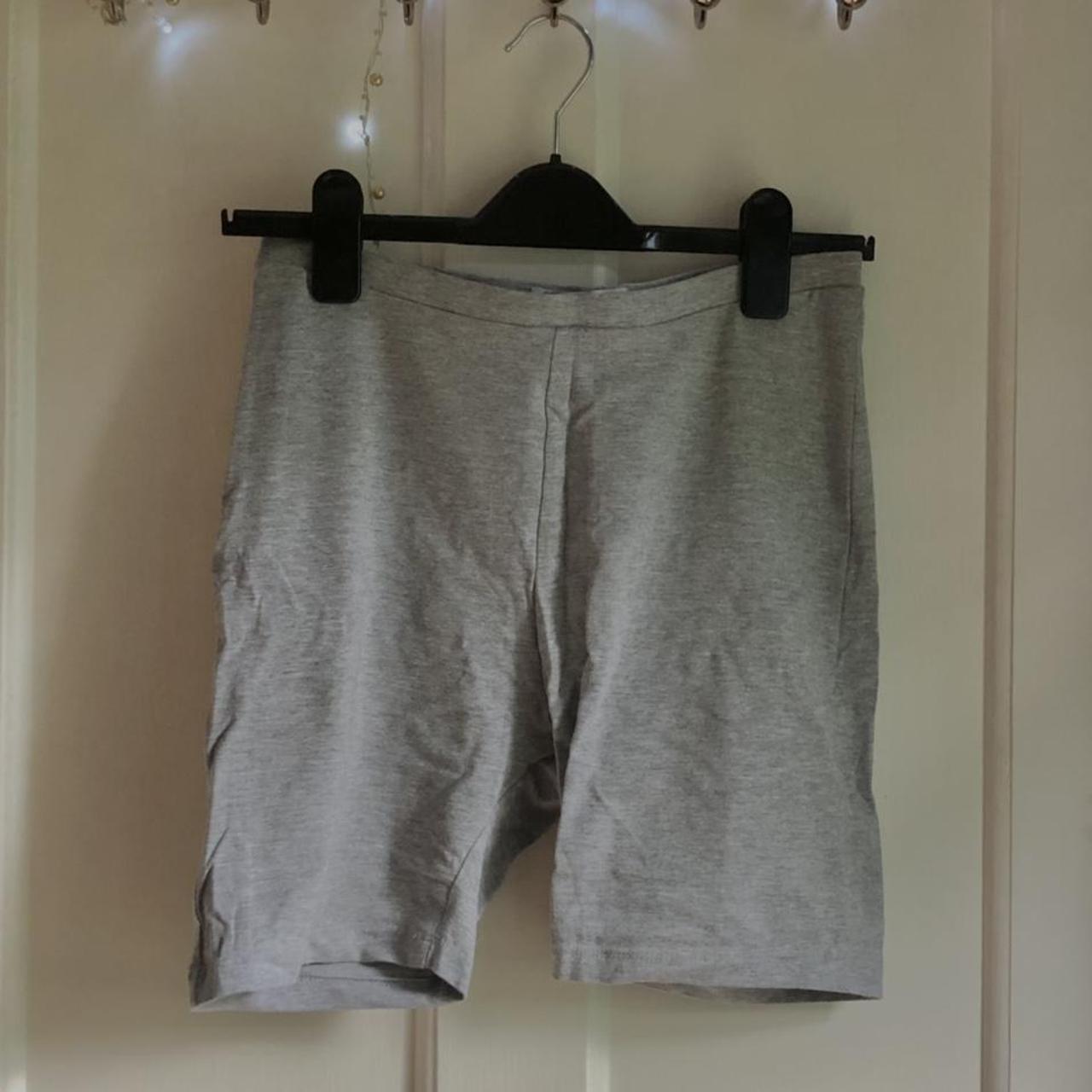 Grey Cycling shorts by Primark☁️ Never worn💫 Size 10☁️ - Depop
