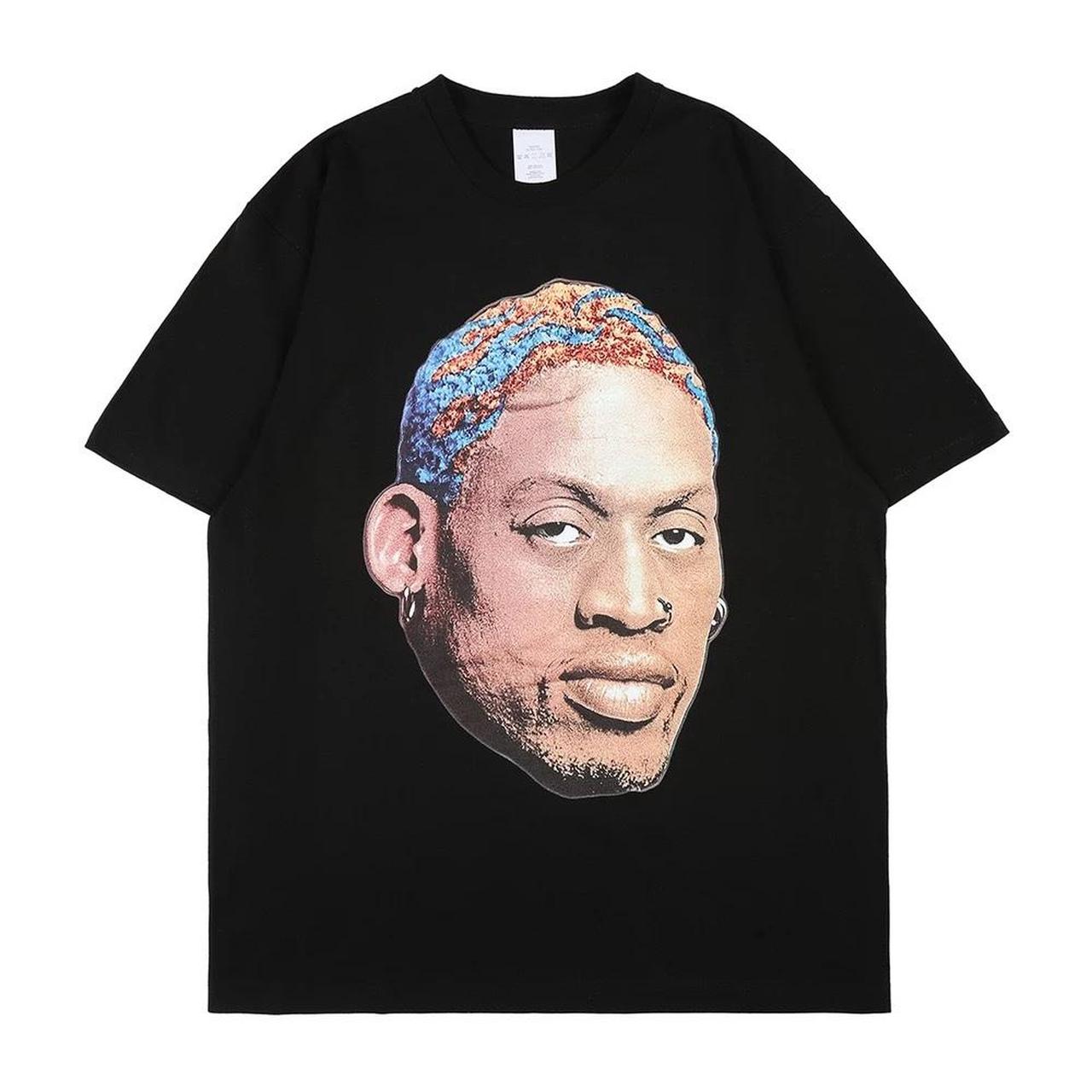 Dennis Rodman Big Face Tee Vintage Styled Dennis... - Depop