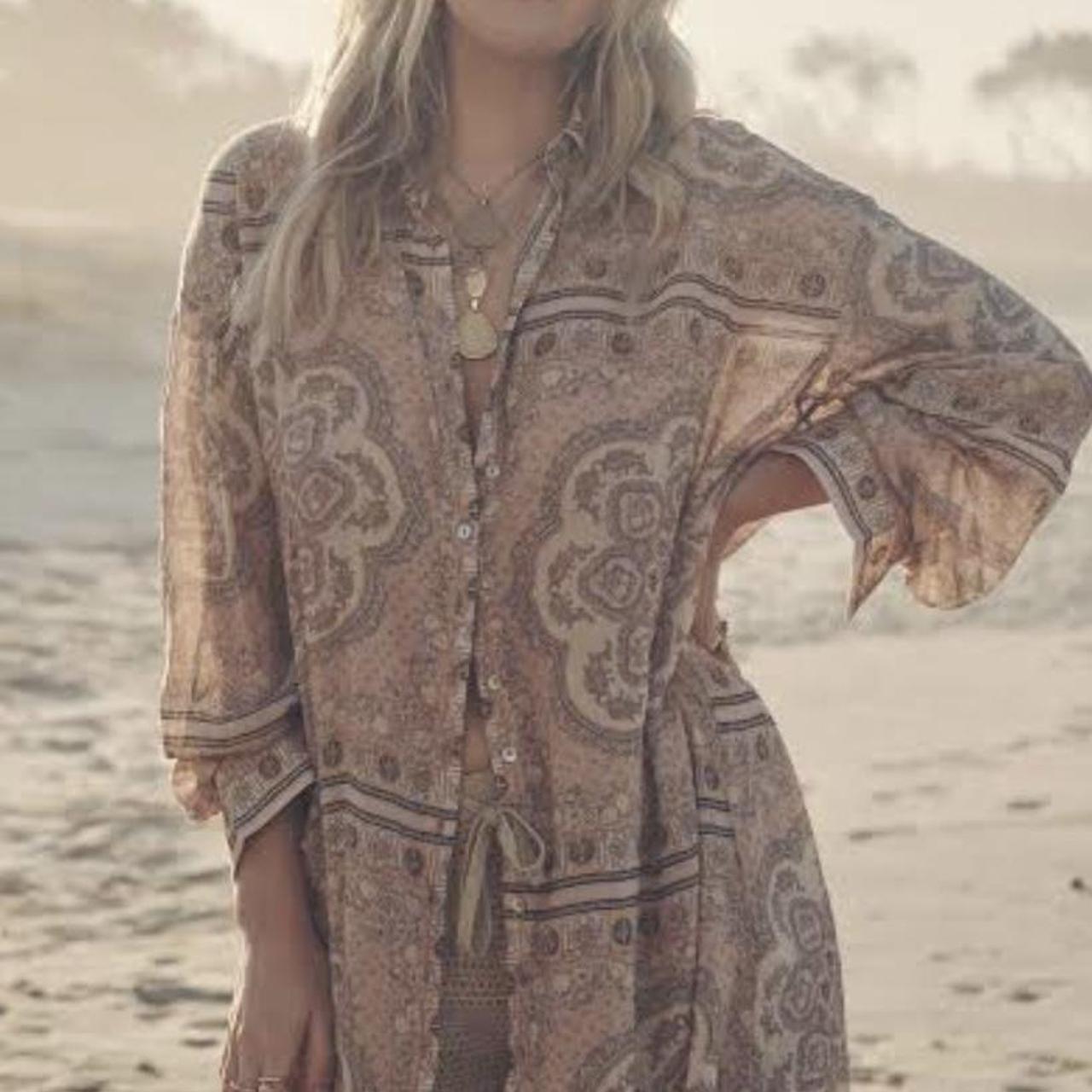 Spell x Elle Ferguson Rumour Shirt Dress Size... - Depop