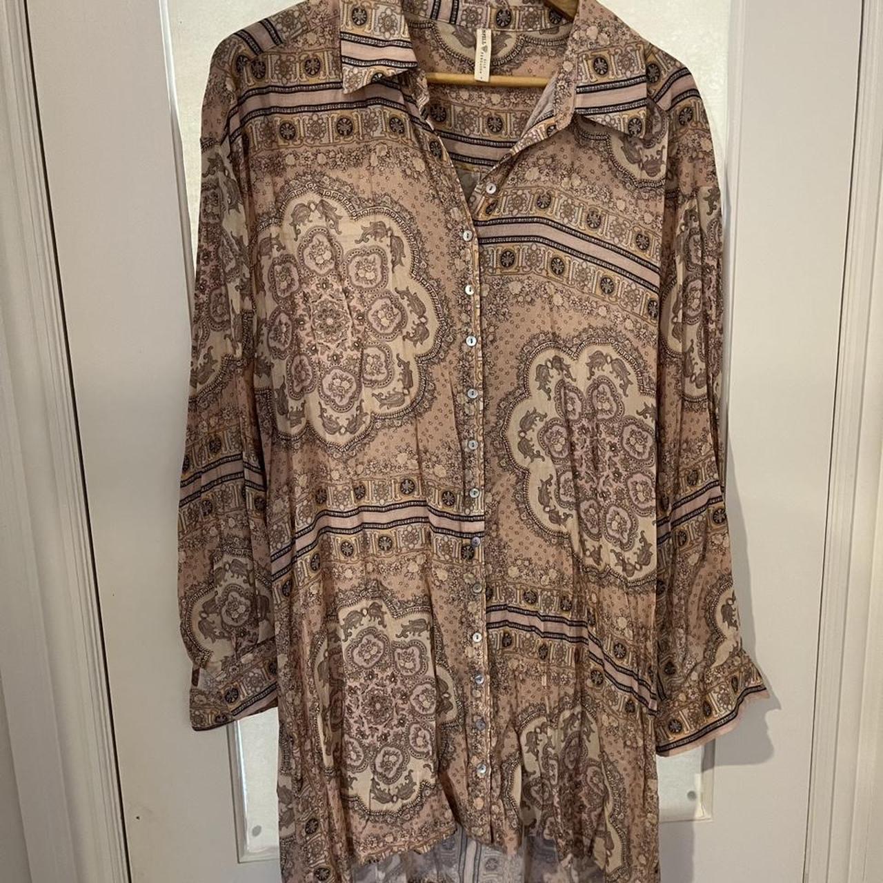 Spell x Elle Ferguson Rumour Shirt Dress Size... - Depop
