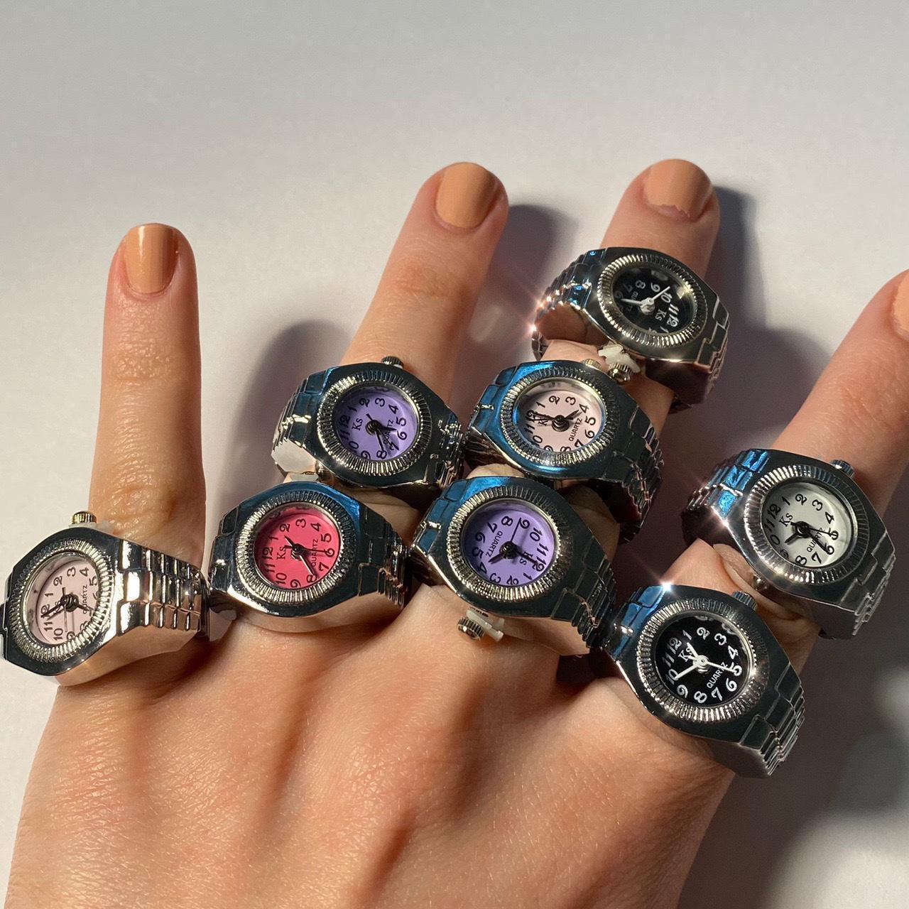 PINK WATCH RING 💍 🚨ONLY 1 AVAILABLE, BUY FAST🚨 ️‍🔥 4... - Depop