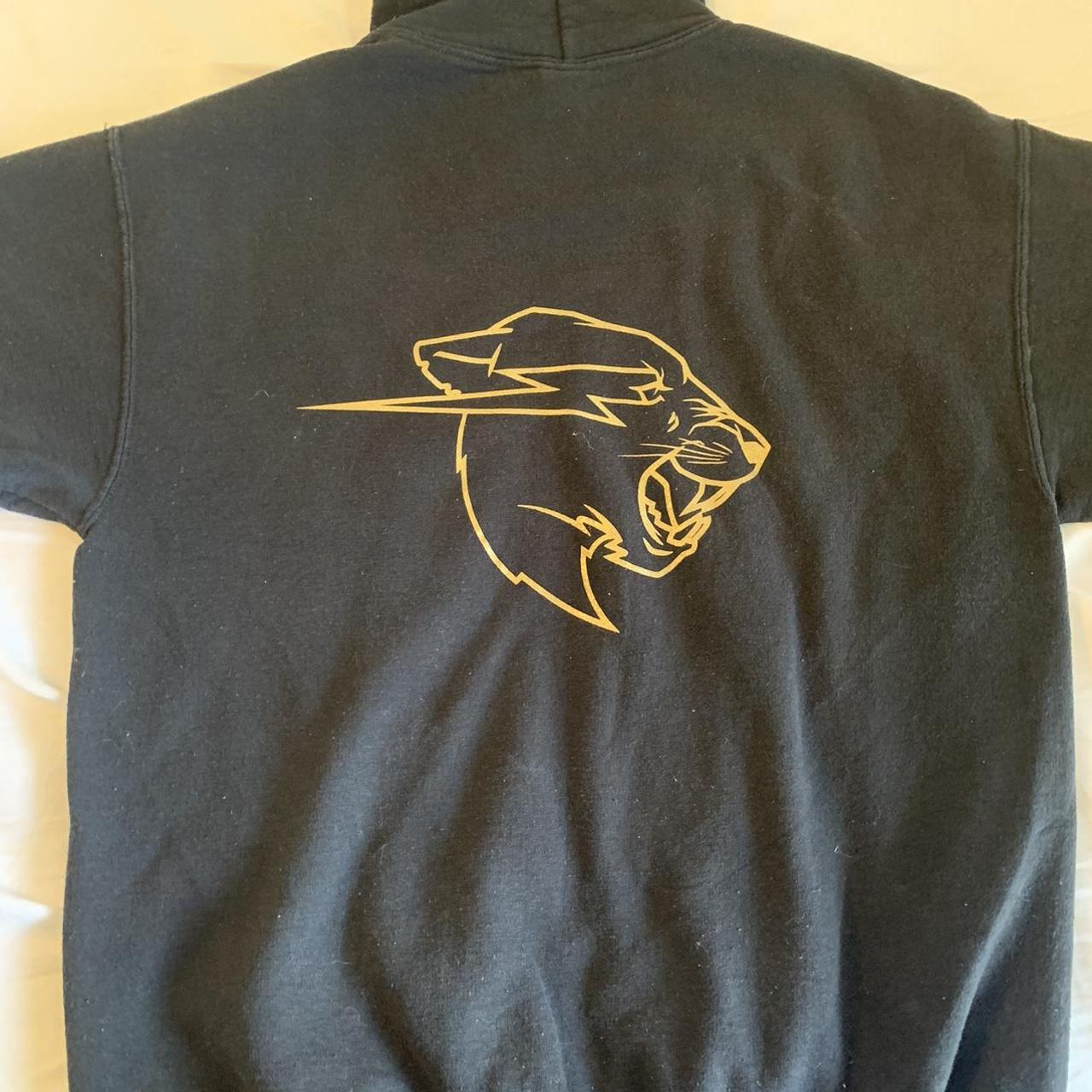 Mr beast gold logo hoodie Worn a few times, still... - Depop