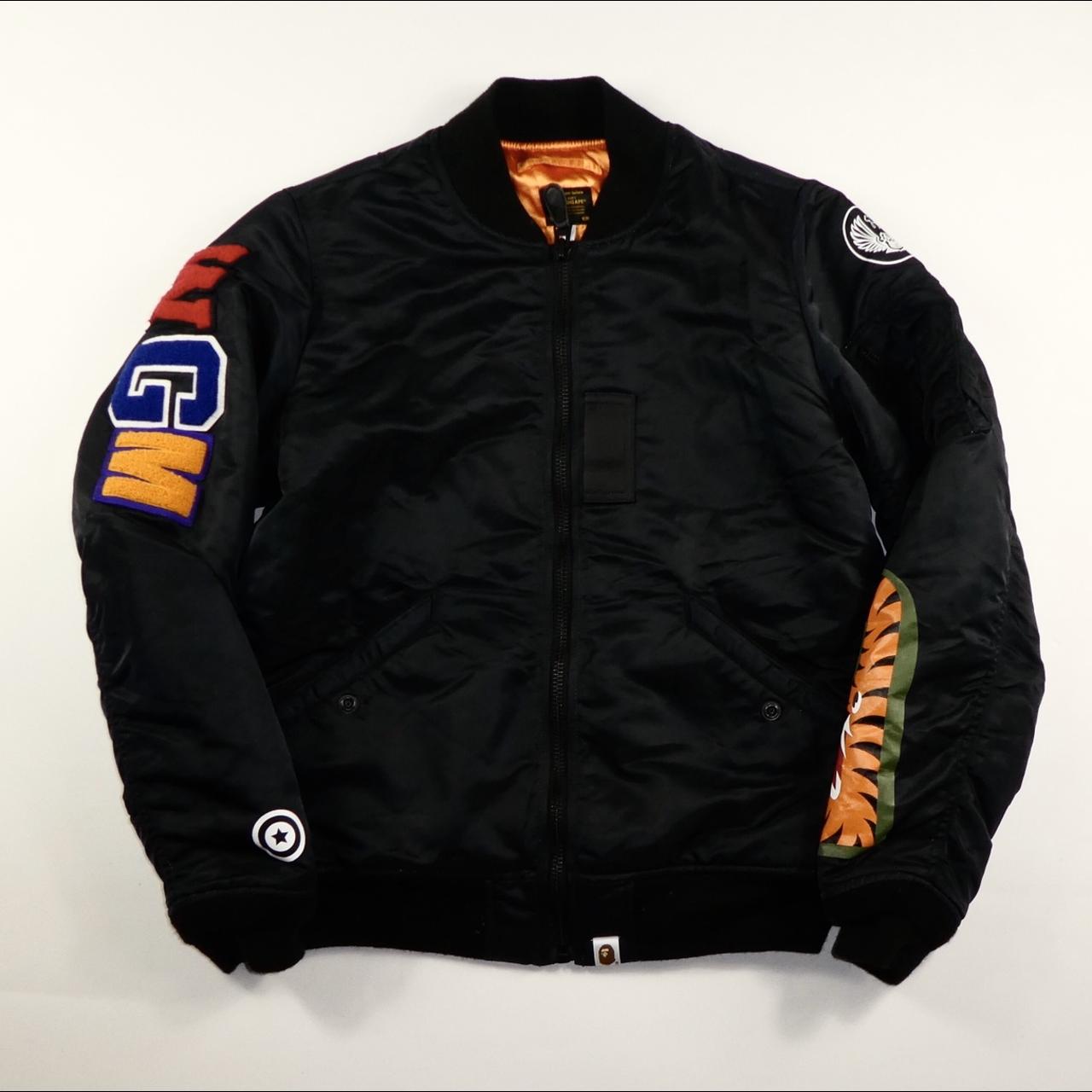 BAPE Men's Navy Jacket | Depop