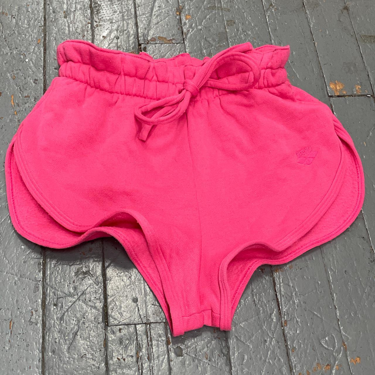 1980s pink dolphin cut sweatshort, super cute on... - Depop