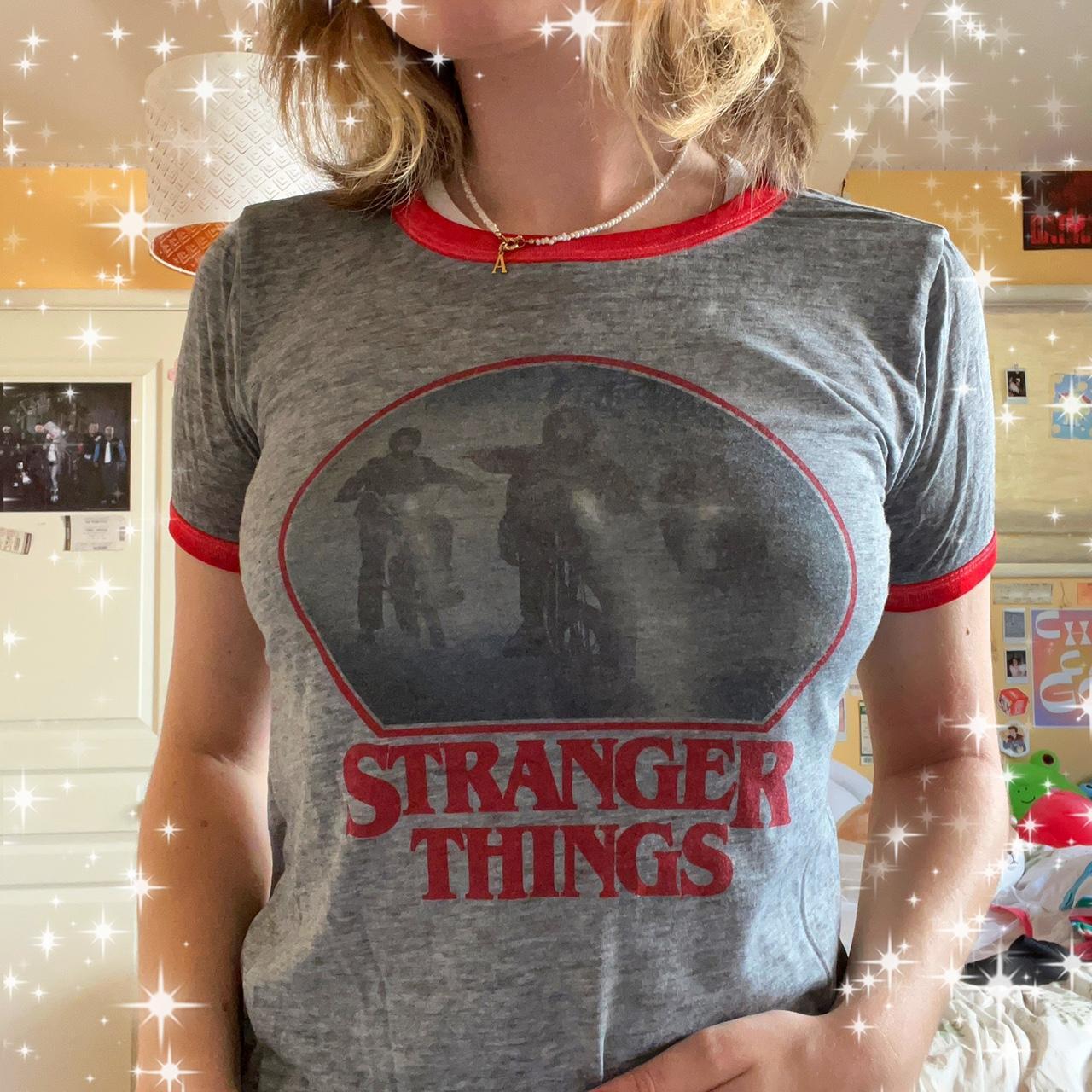 stranger things tee, netflix official merch 🕸 -... - Depop