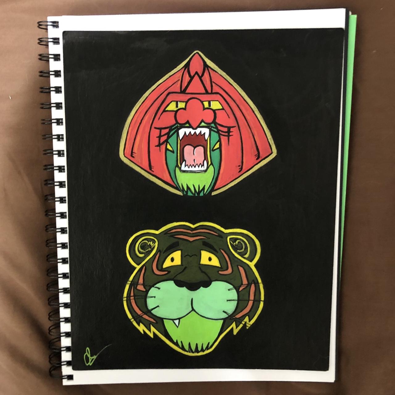 Hand painted Cringer aka Battle Cat on thick Card... - Depop