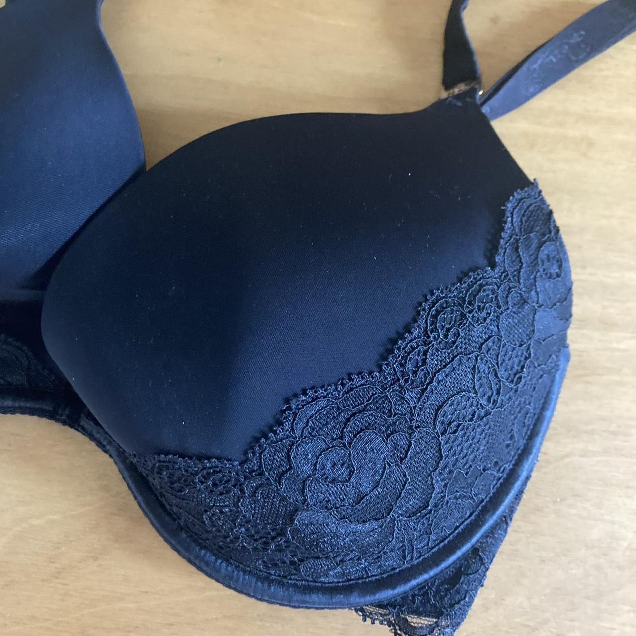 Rosie for Autograph 30DD padded black lace bra... - Depop