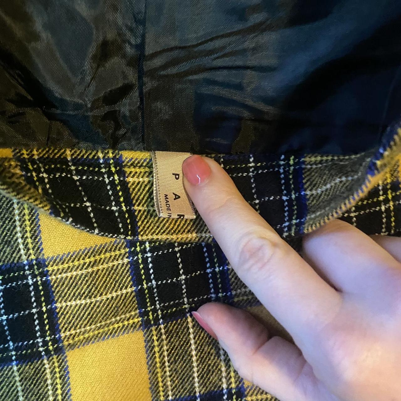 Korean Chuu yellow plaid mini skirt size S I was... - Depop