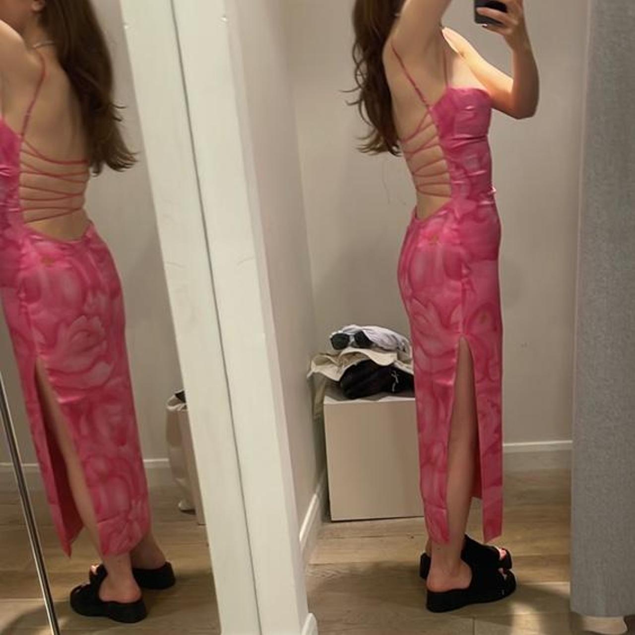 Mirror Palais Pink Slip Dress With Insane Back Depop