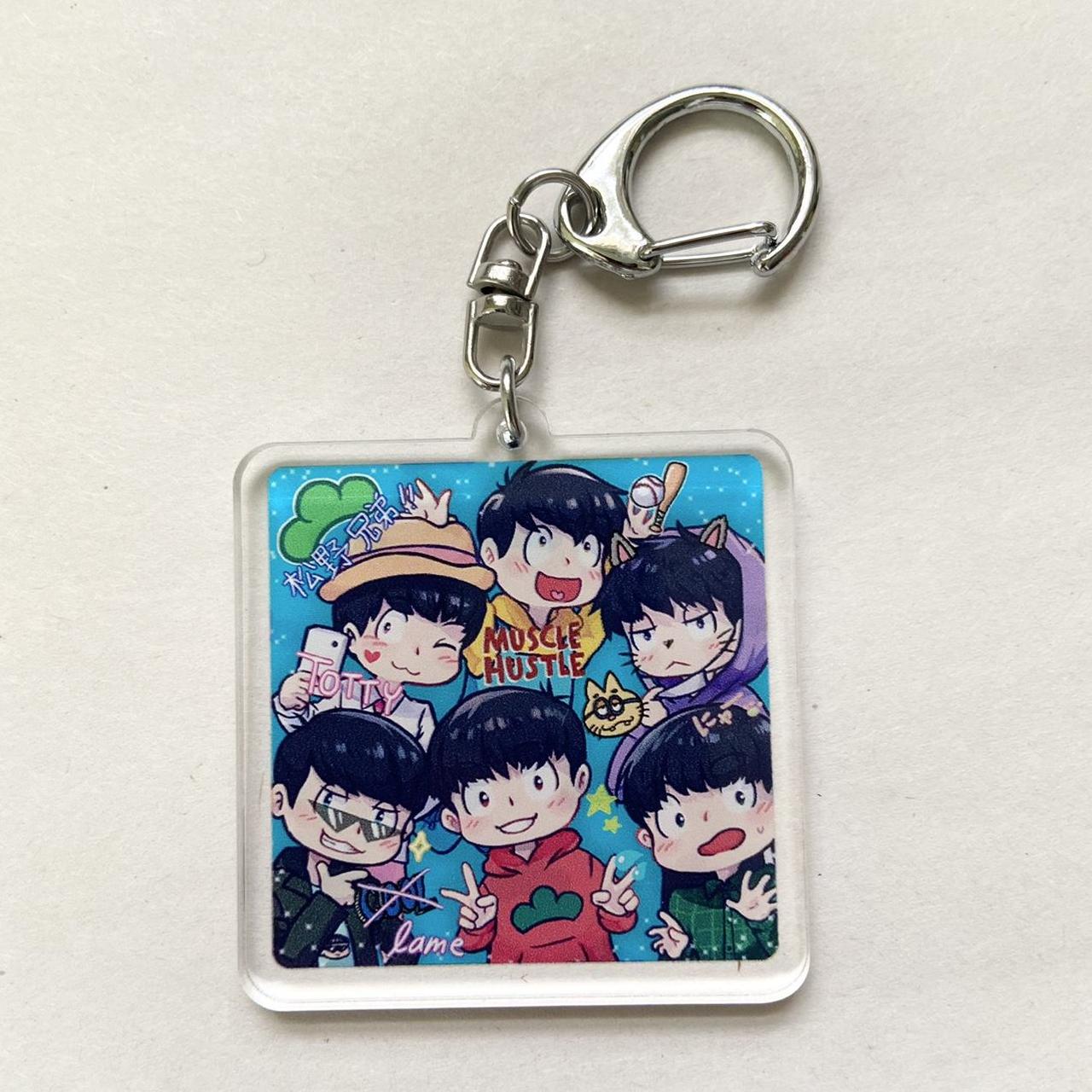 osomatsu anime fanart acrylic charm keychain artist... - Depop