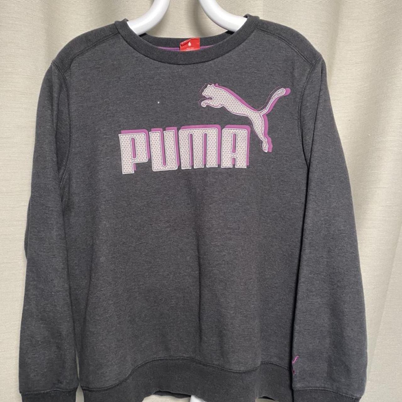 Puma Men's Black and Pink Sweatshirt | Depop
