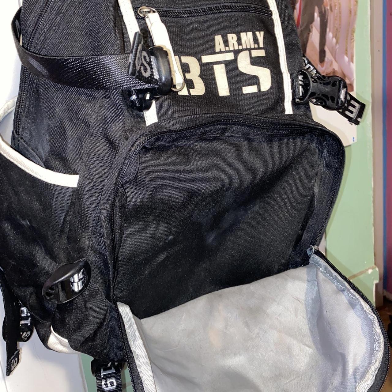 BTS SCHOOL BACKPACK — #kpop #bts #army #backpck... - Depop