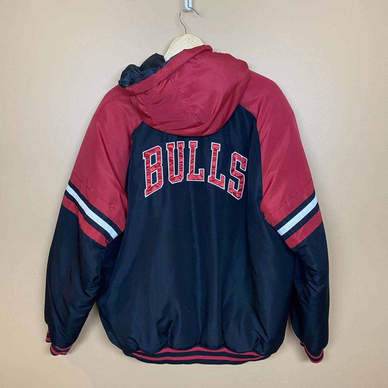 Vintage Chicago Bulls Puffer Jacket NBA... - Depop