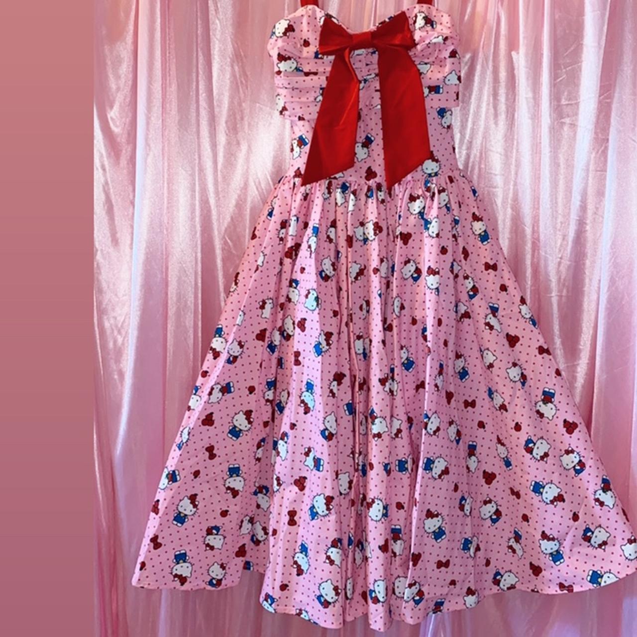 Hello Kitty Unique Vintage Dress Size S/4 Brand New... - Depop