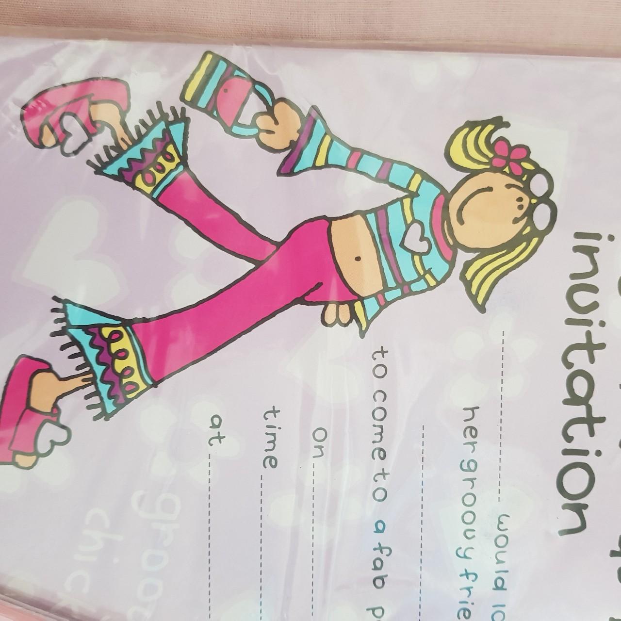 Bang on the door/Groovy chick invites. really retro... - Depop