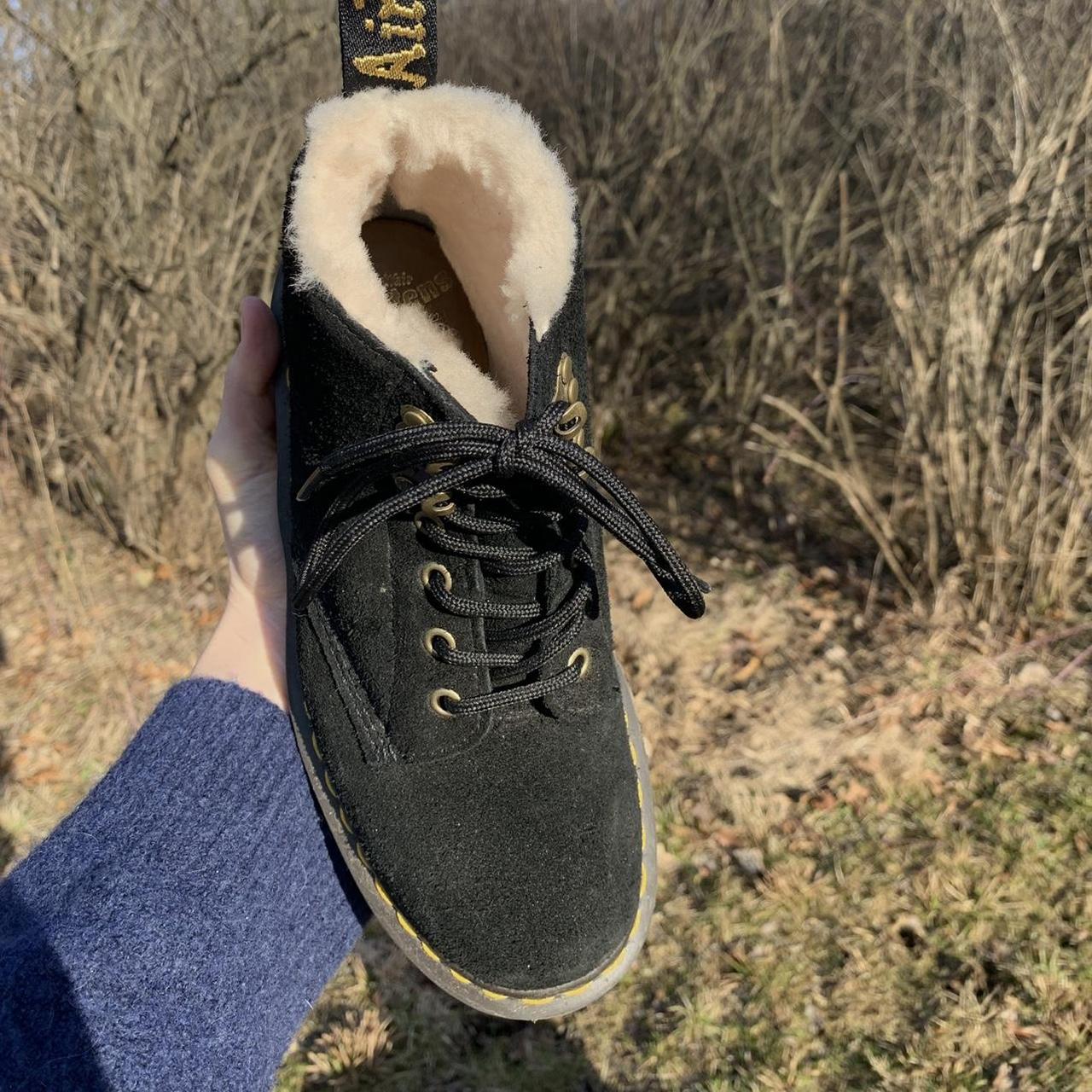 Dr. Martens 101 Suede Shearling Lined Boots. Sooo... - Depop