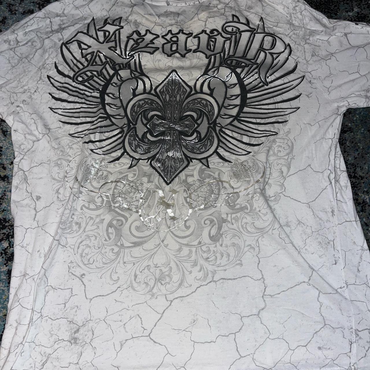 White ‘XAR Unlimited’ long sleeve t shirt - Depop