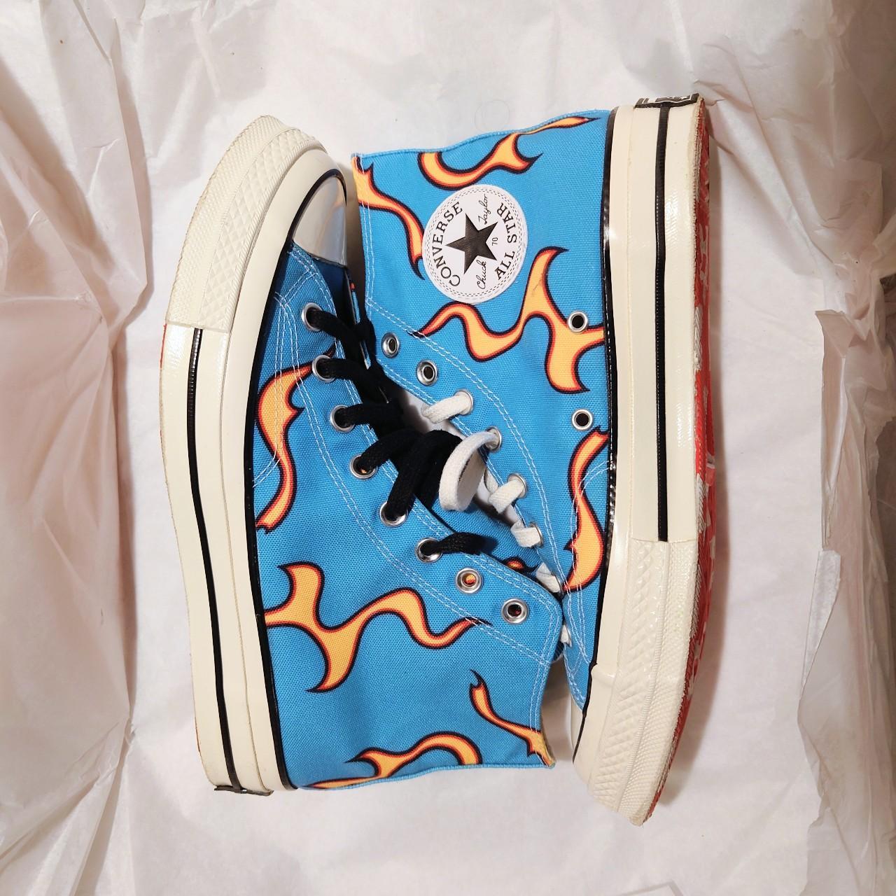 Golf le Fleur* Blue Flame Chuck 70 Condition: 8.5/10... - Depop