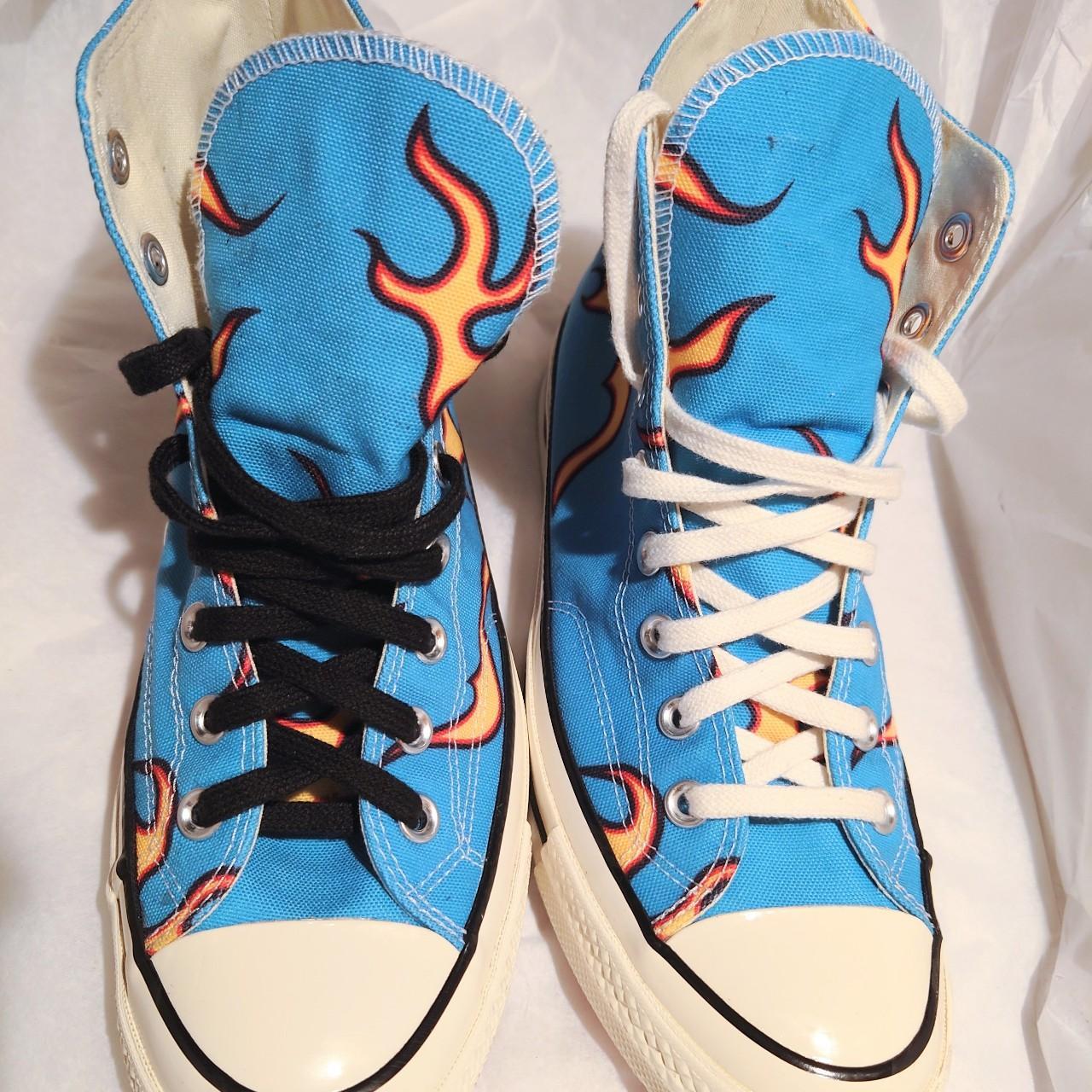 Golf le Fleur* Blue Flame Chuck 70 Condition: 8.5/10... - Depop
