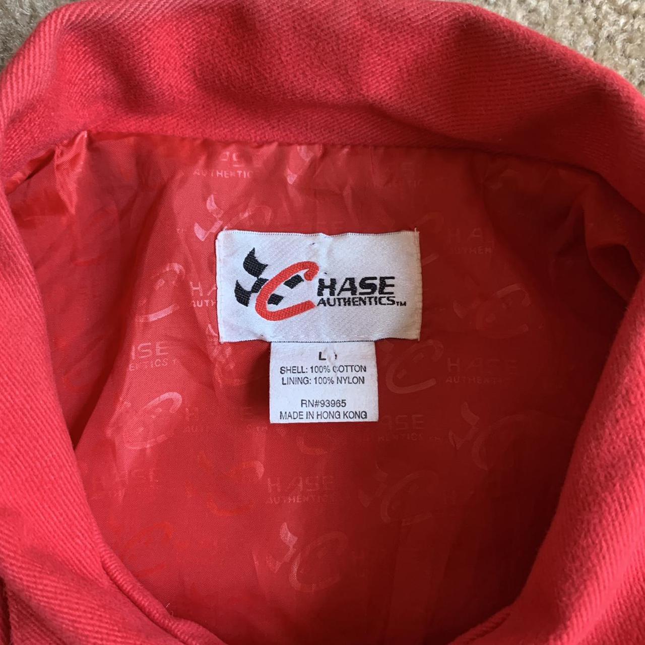 chase authentics racing jacket nascar budweiser... - Depop