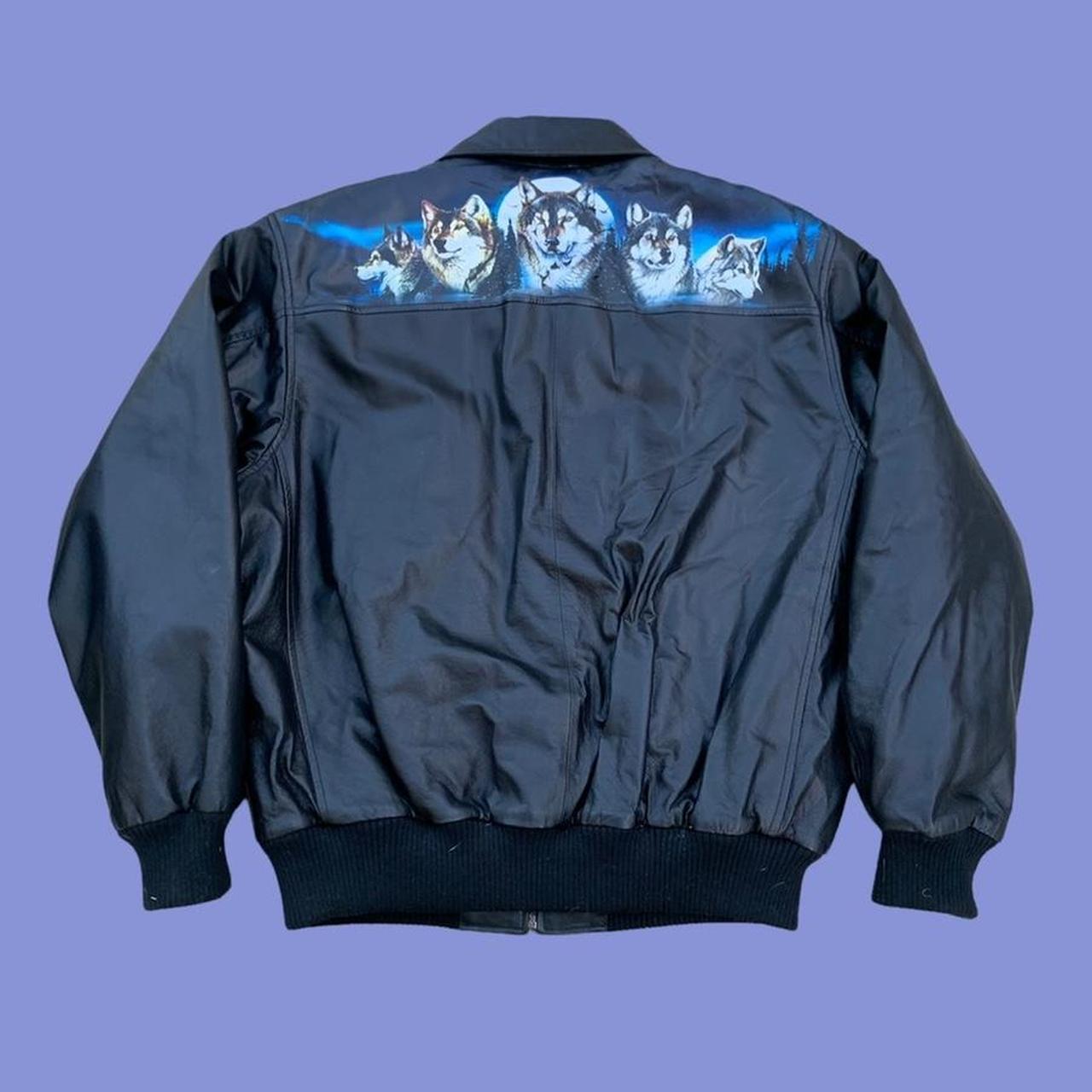 The Mountain Men's Black and Blue Jacket | Depop