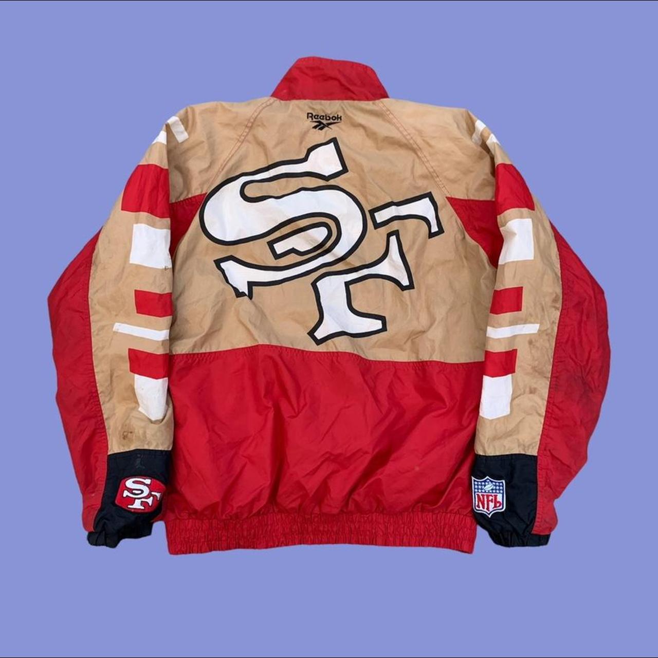 nfl pro line reebok authentic san francisco sf 49ers... - Depop