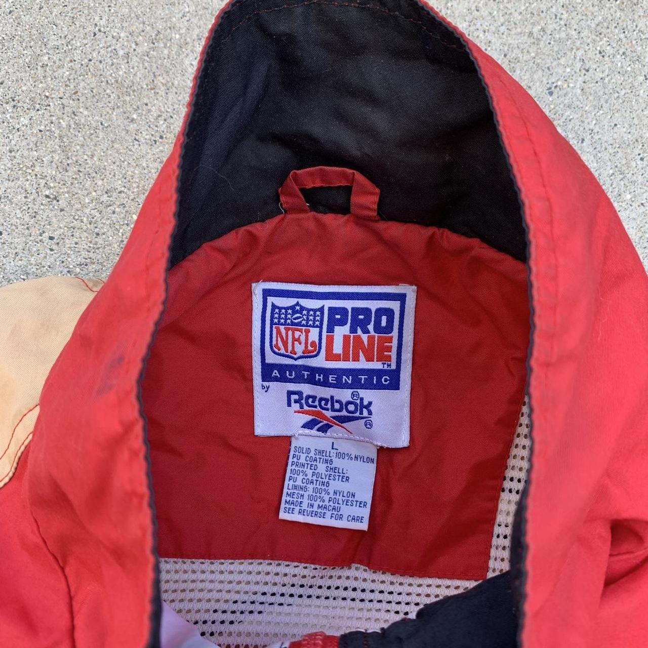 nfl pro line reebok authentic san francisco sf 49ers... - Depop