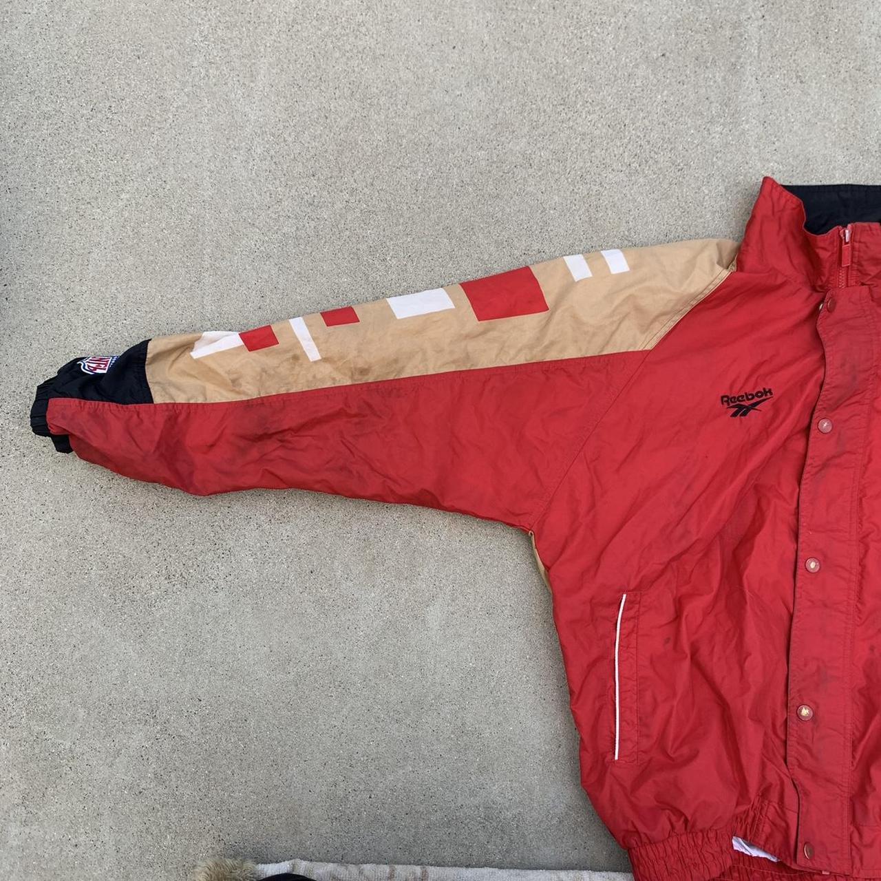 nfl pro line reebok authentic san francisco sf 49ers... - Depop