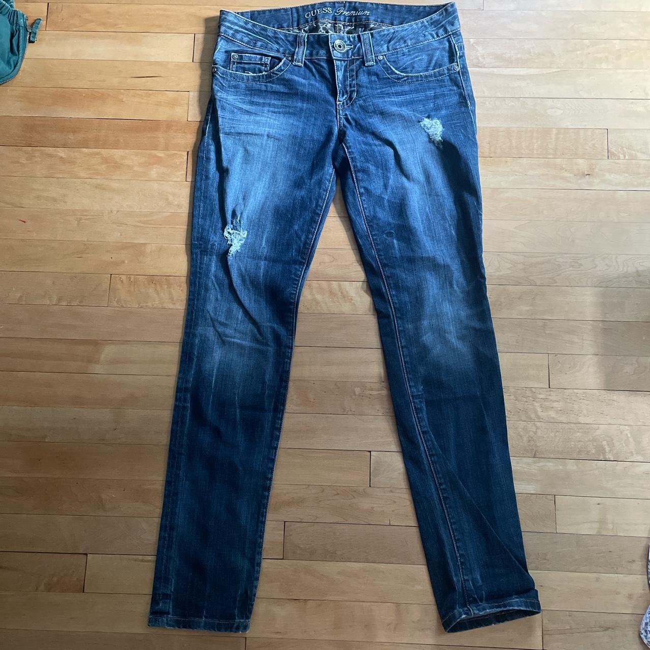 Guess Women's Blue Jeans | Depop