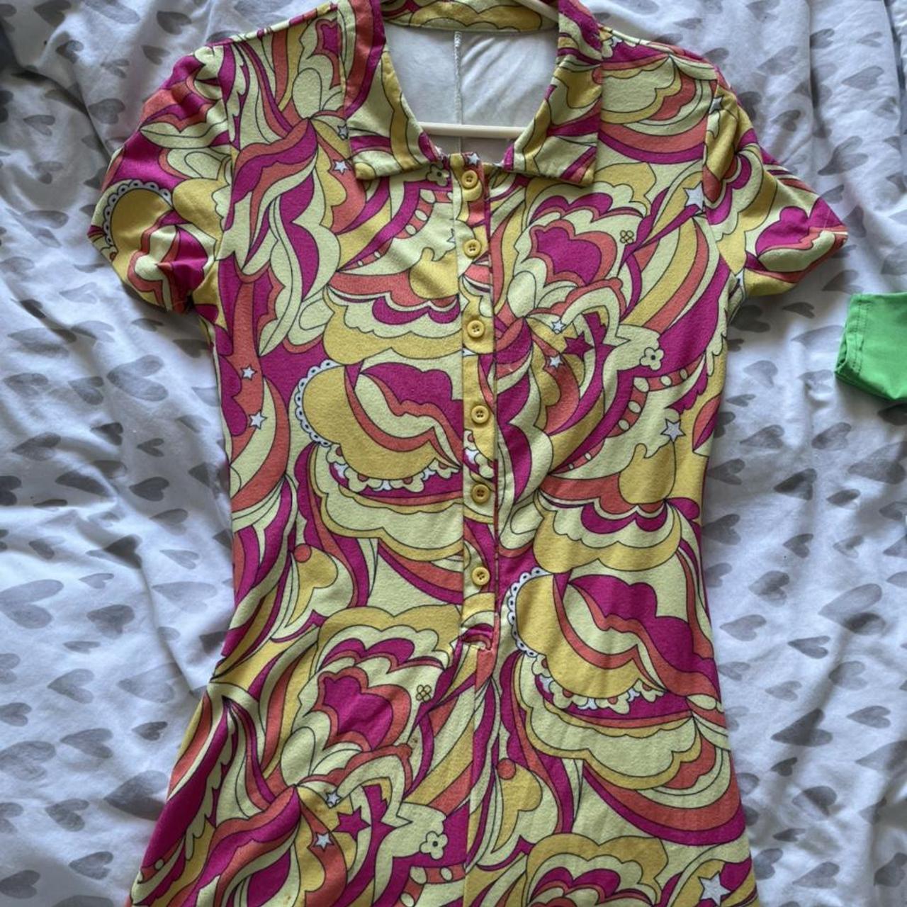 Funky romper! Never been worn Size 8 #romper... - Depop