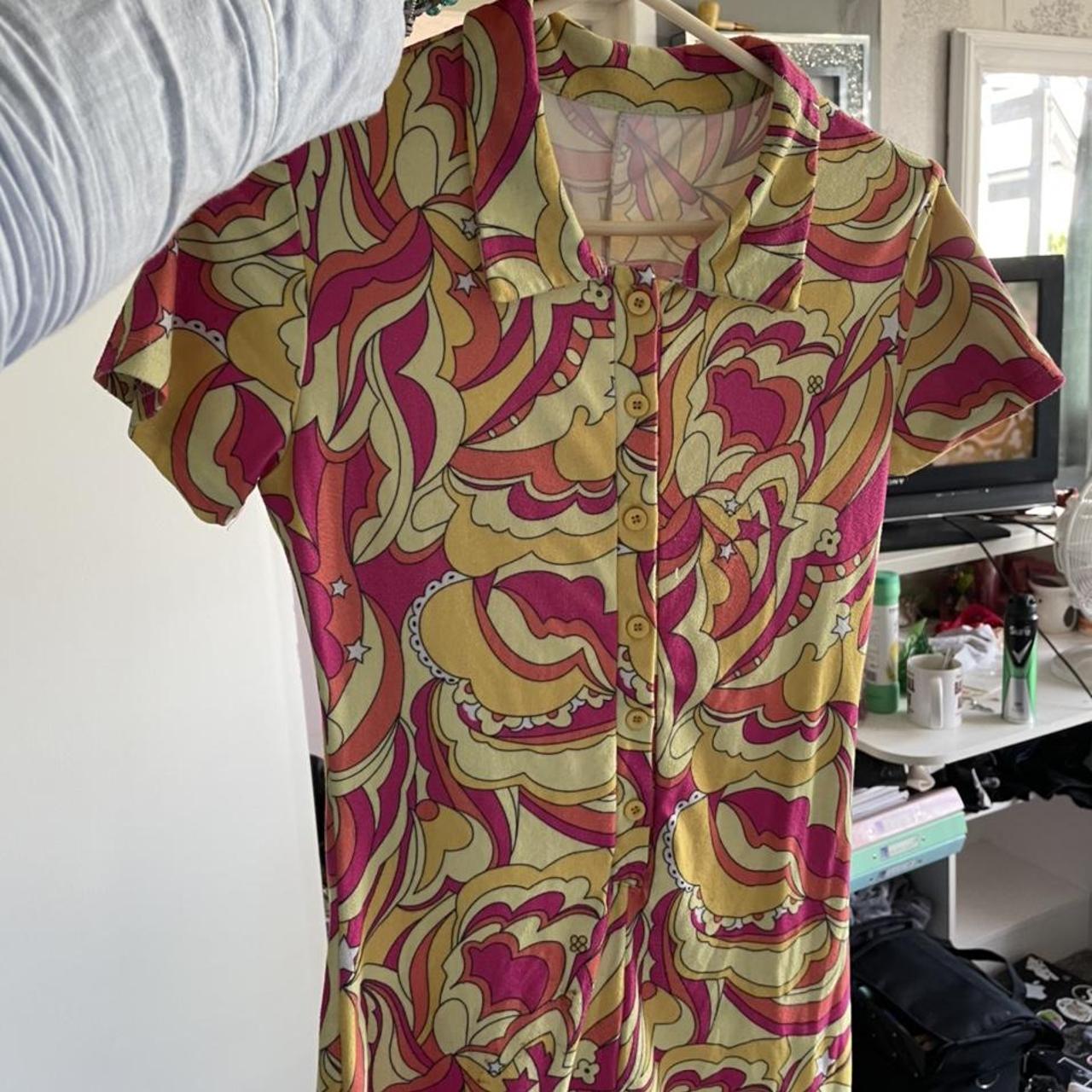 Funky romper! Never been worn Size 8 #romper... - Depop