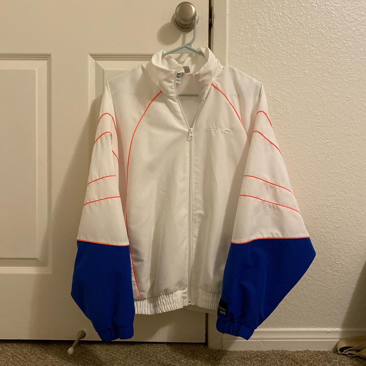 men’s size XL adidas colorblock jacket!! in perfect... - Depop