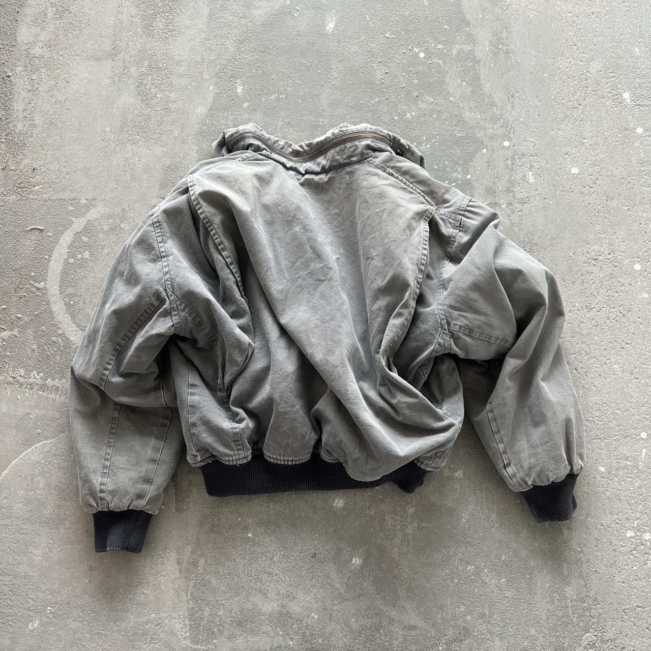 Vintage Gray Bomber Jacket Size Medium SHOP OUR... - Depop
