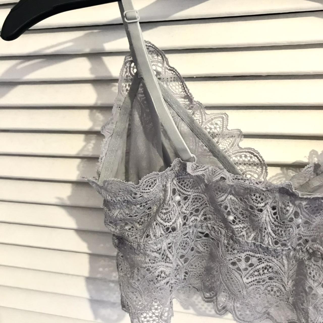 Gorgeous grey lace Primark bralette ☀️ Open to... - Depop