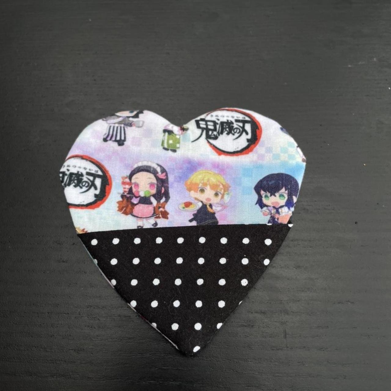 Dorasdecs Demon Slayer Heart Shape Book Mark Cute... - Depop